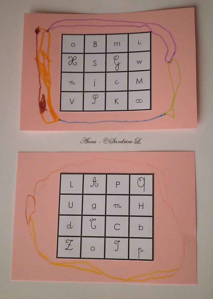 Amour d'Enfants et IEF: Bingo - Lettres alphabétiques