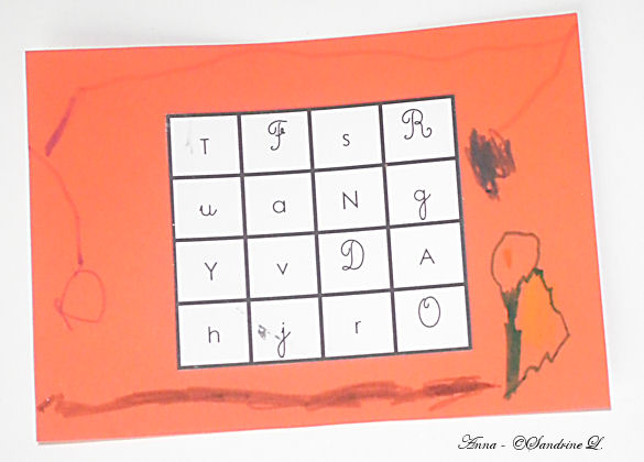 Amour d'Enfants et IEF: Bingo - Lettres alphabétiques