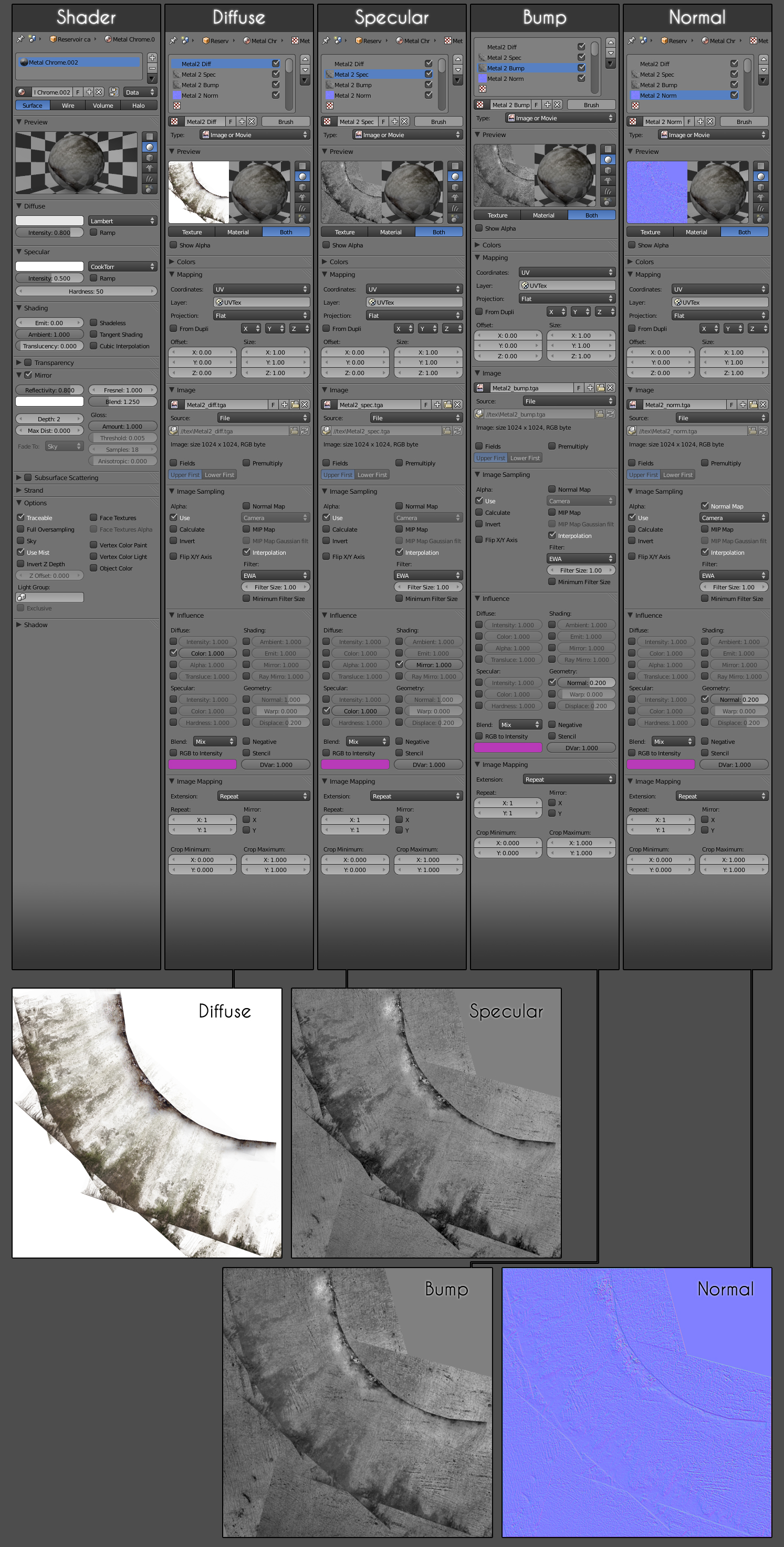 [Résolu] Comment créer soit-même une bump map et une specular map ...