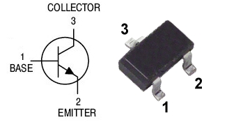 1534# Transistor CMS NPN S8050 *** 25 --> 500 pcs , marquage J3Y SMD ...